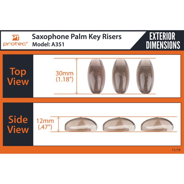 Saxophone Palm Key Risers | Protec